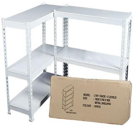 BOLTLESS RACK_ 2 IN 1 SYSTEM WITH METAL / HDF BOARD, Furniture & Home ...