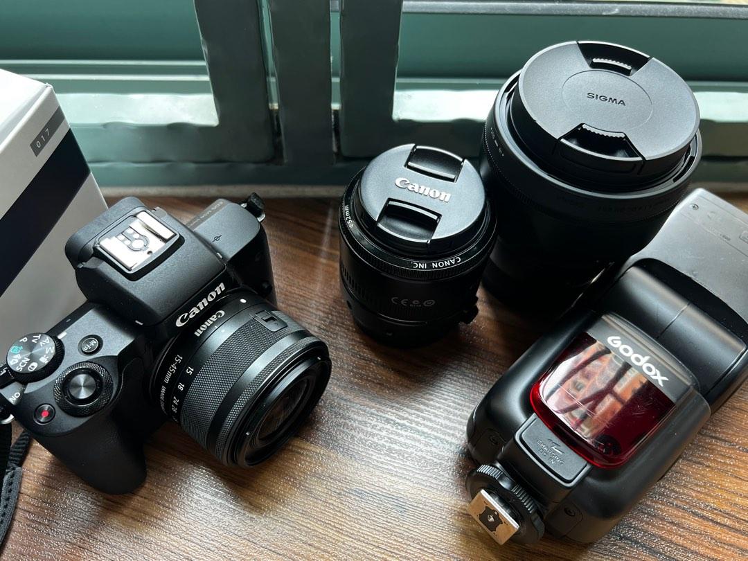 Canon M50 Mark II Whole Pakage, Photography, Cameras on Carousell