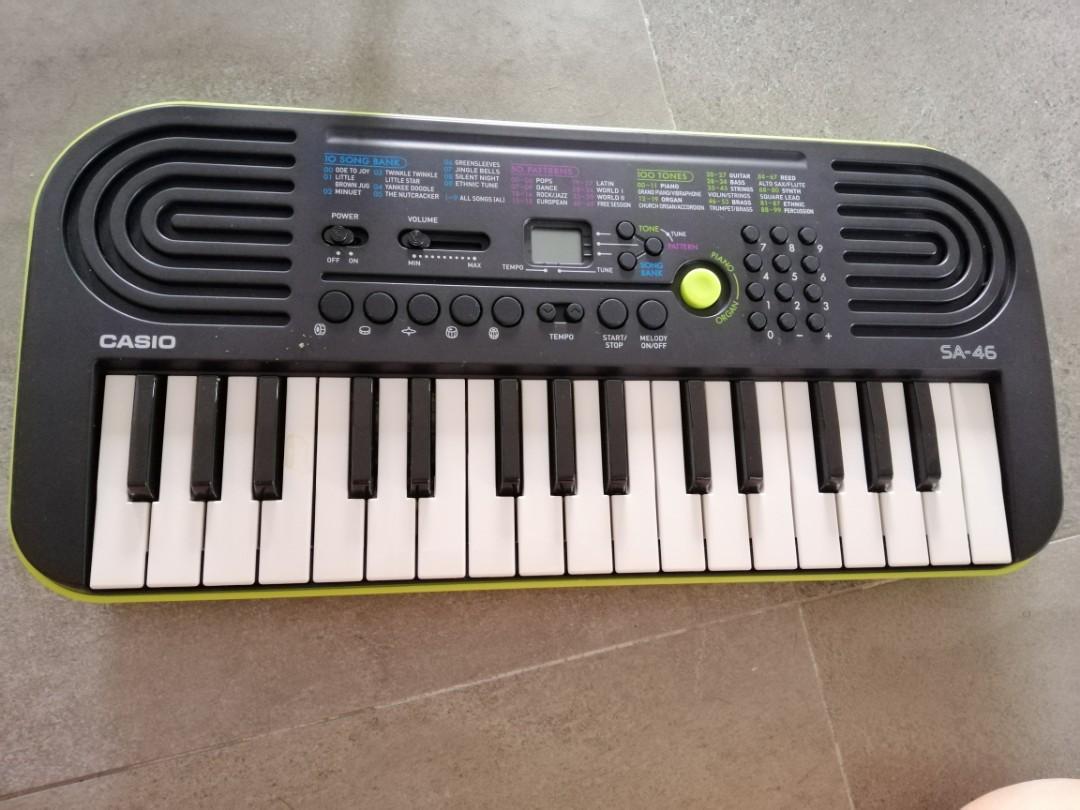 Casio Keyboard SA-46, Hobbies & Toys, Music & Media, Musical ...