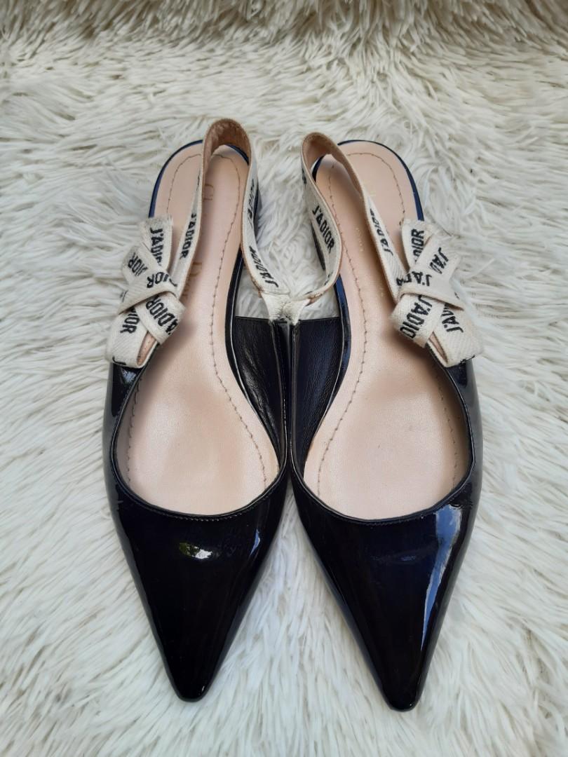 CHRISTIAN DIOR slingback flats, Women's Fashion, Footwear, Flats ...