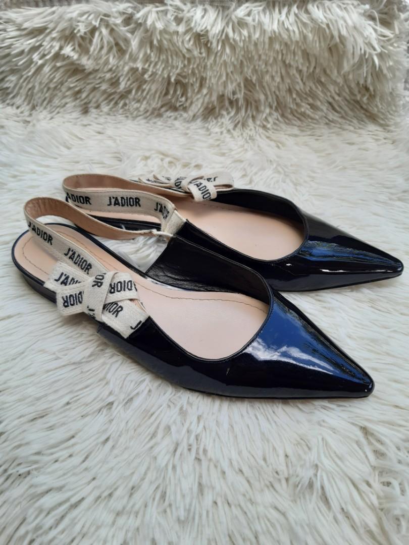 CHRISTIAN DIOR slingback flats, Women's Fashion, Footwear, Flats ...