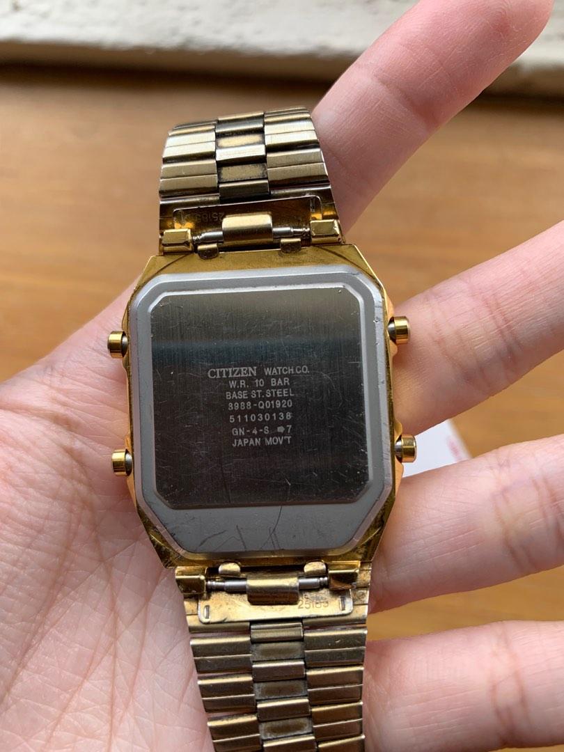 Citizen Ana Digi Temp Gold, Men's Fashion, Watches & Accessories ...