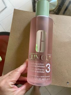 Clinique clarifying lotion 3 60ml and gel 30ml travel size, Beauty ...