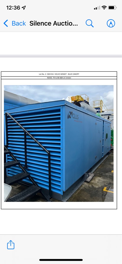 CLLS Volvo Sound proof canopy 500KVA generator for sales, Everything ...