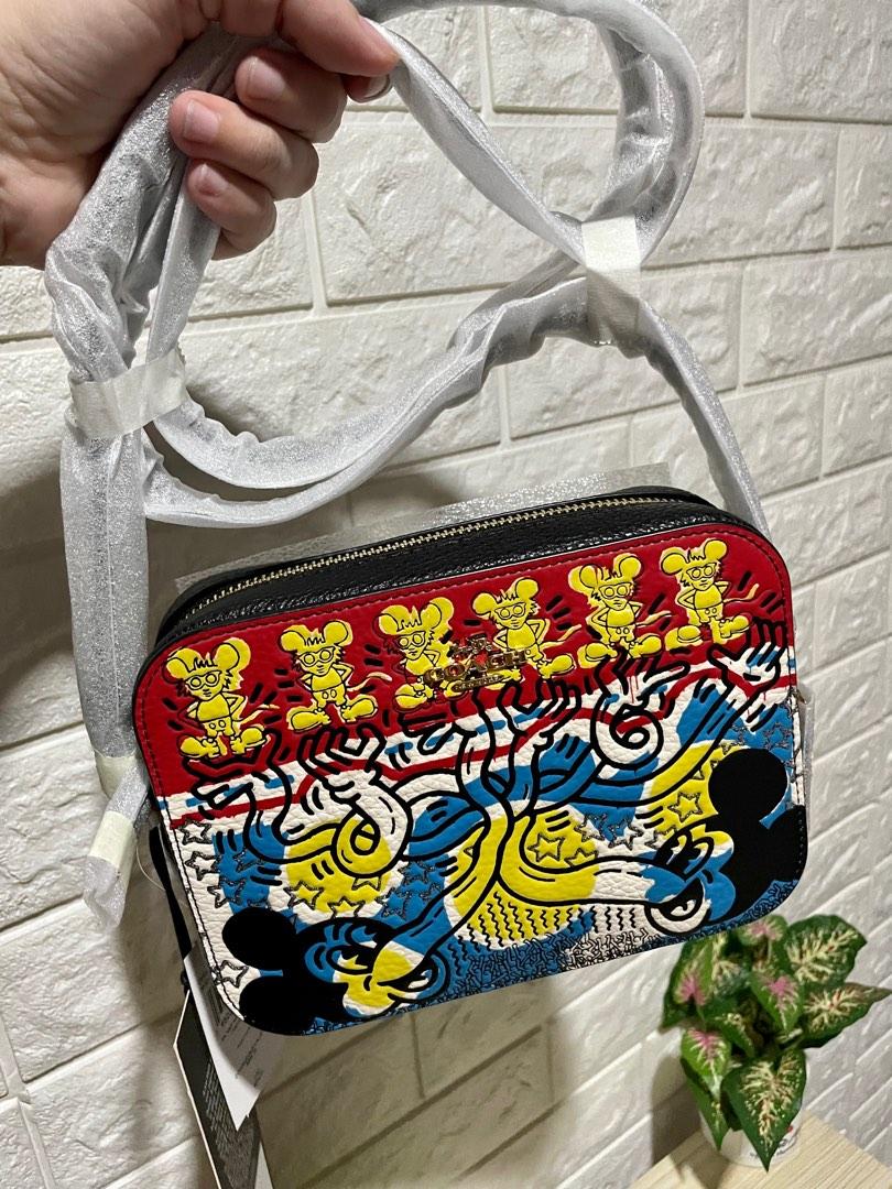 COACH Disney Mickey Mouse X Keith Haring Mini Camera Bag, Luxury, Bags ...