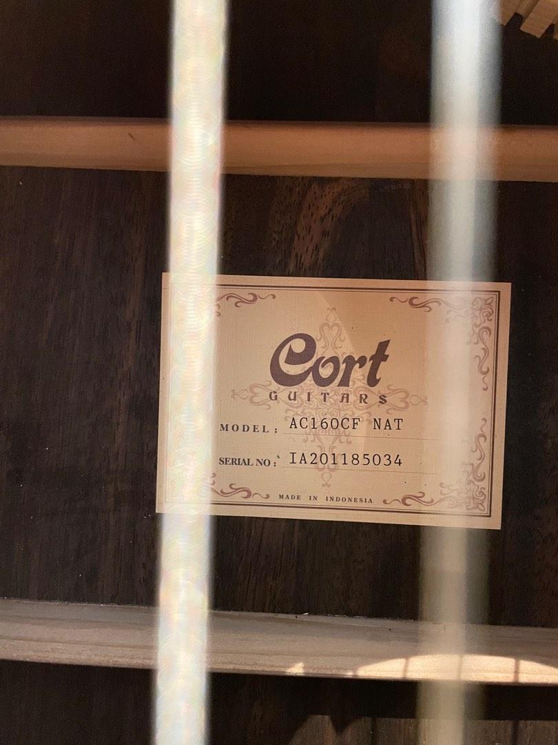 Cort AC160CF-NAT Classical Guitar w/Bag and stand, Natural Gloss ...