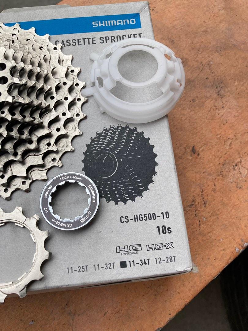 CS-HG500-10 Speed Cogs 11/34T (Almost New), Sports Equipment, Bicycles ...