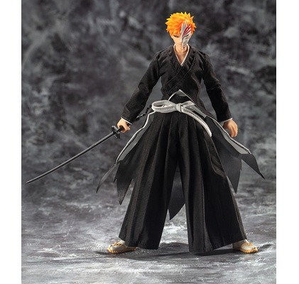 Dasin Model DM Kurosaki Ichigo Hollow PVC Bleach (Mask Ver. Black Suit ...