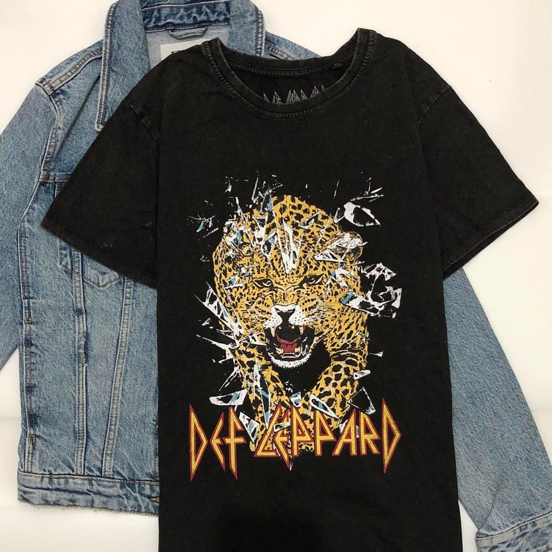 Def Leppard Tiger Shirt, Women's Fashion, Tops, Shirts on Carousell