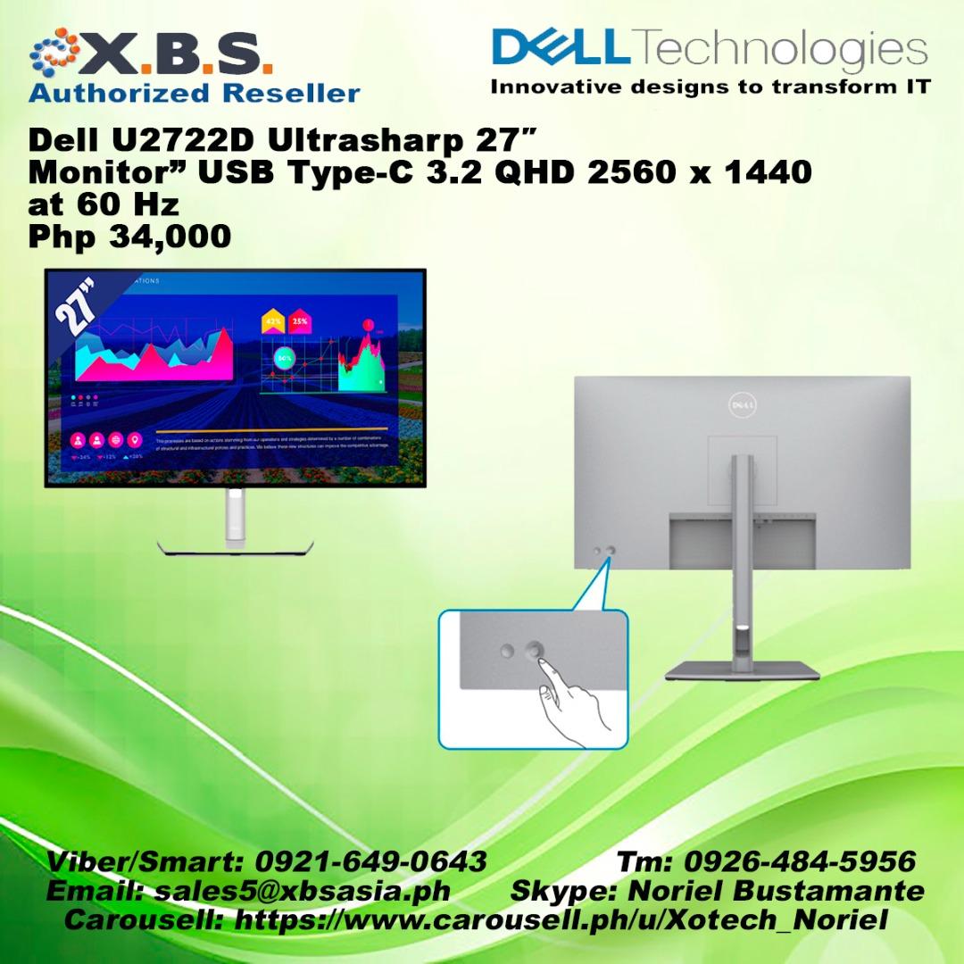 Dell U2722D Ultrasharp 27″, Computers & Tech, Office & Business ...