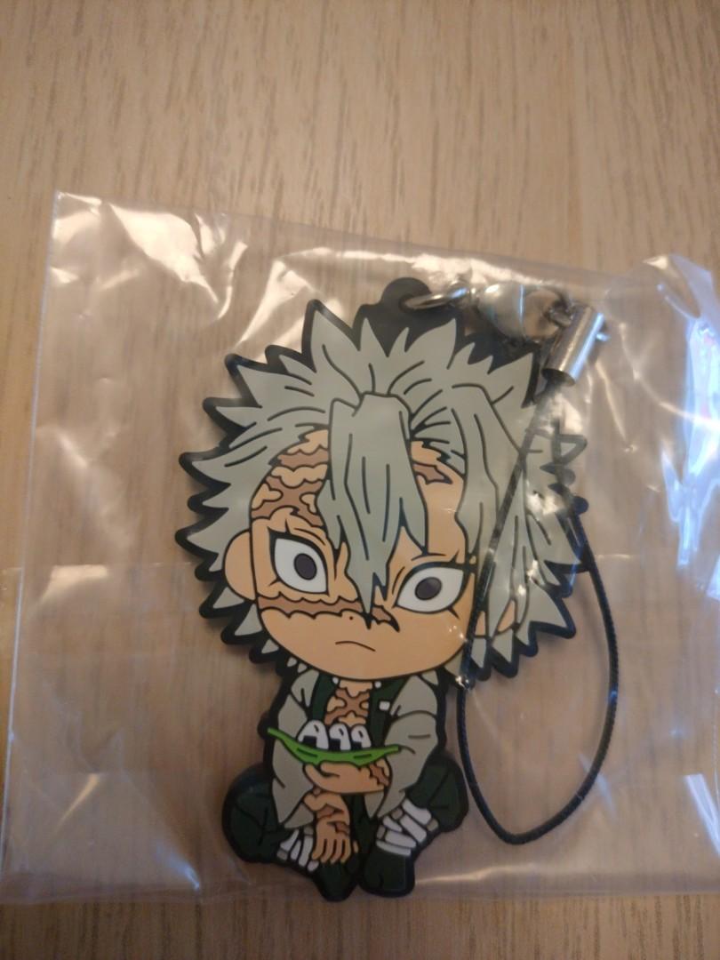 Demon Slayer Sanemi Shinazugawa rubber strap keychain, Hobbies & Toys ...