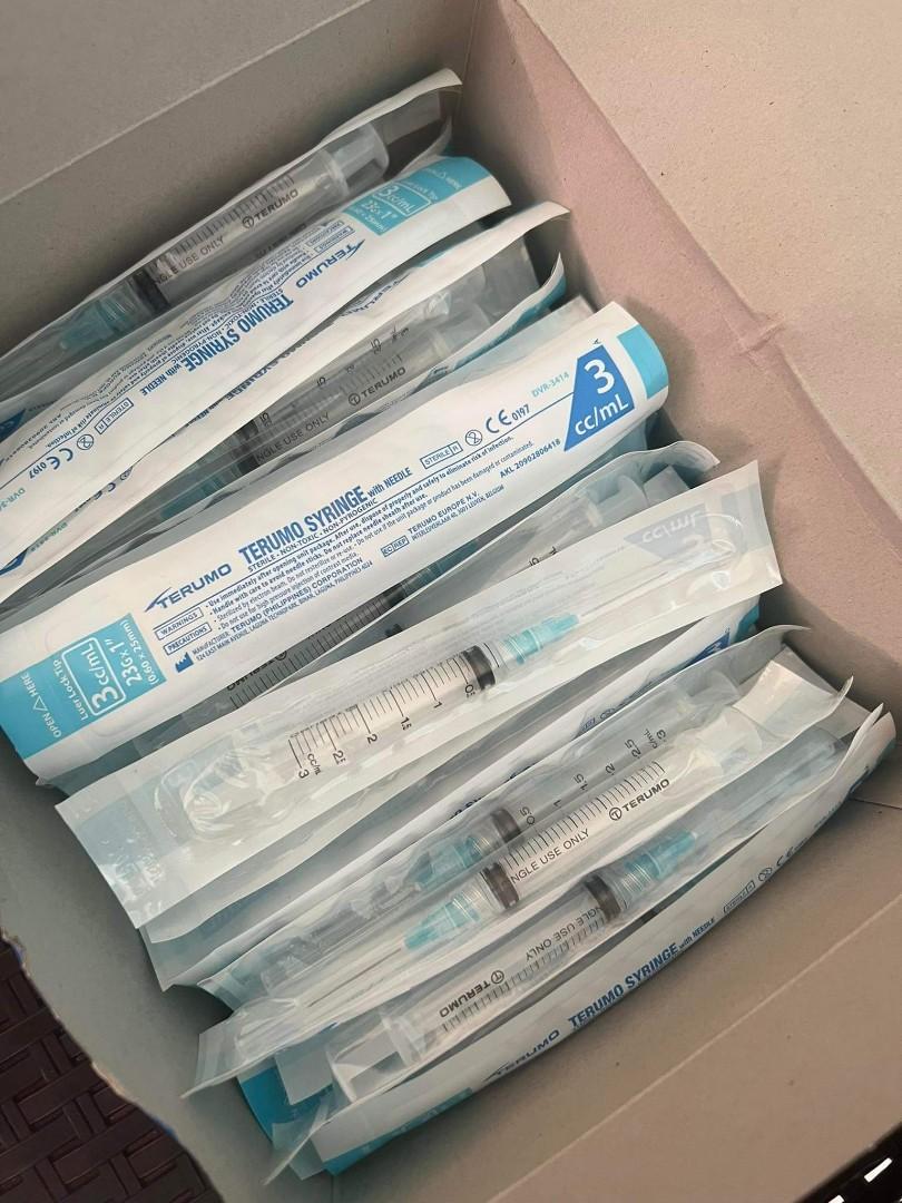 DISPOSABLE SYRINGE: TERUMO (3cc), Health & Nutrition, Medical Supplies ...