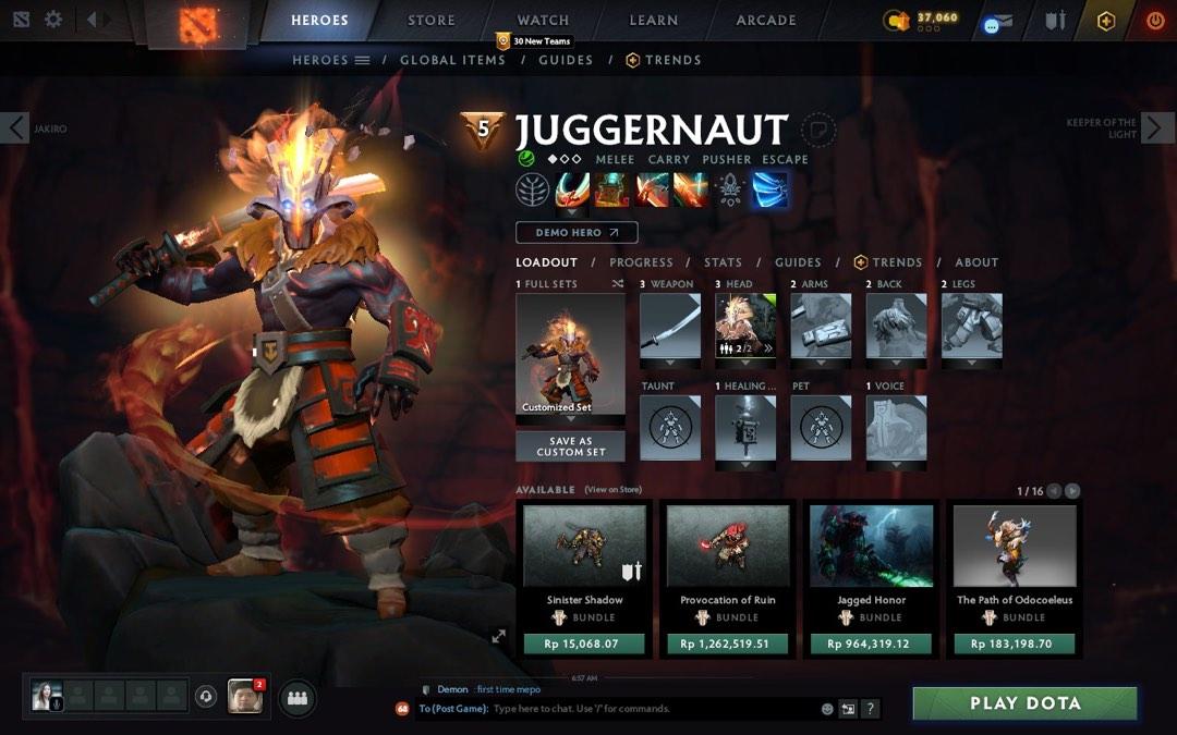 Dota 2 Juggernaut Arcana, Video Gaming, Gaming Accessories, In-Game ...