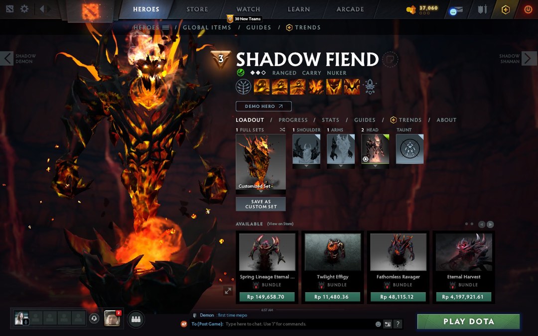Dota 2 Shadow Fiend Arcana