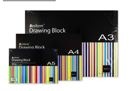 Drawing Block 135gsm A3 / A4 / A5 IBG2001, Hobbies & Toys, Stationery ...