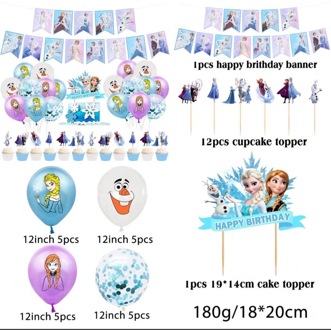 Elsa themed balloon party set, Hobbies & Toys, Stationery & Craft ...
