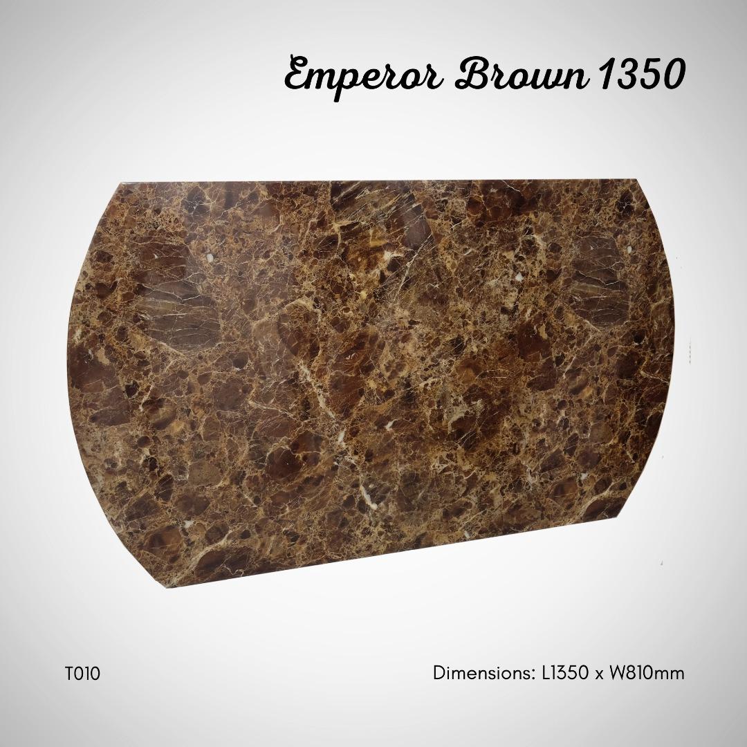 EMPEROR BROWN TABLE TOP (MARBLE) 1350, Furniture & Home Living, Furniture, Tables & Sets on ...