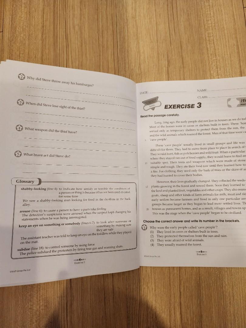 English comprehension - workbook 4, Hobbies & Toys, Books & Magazines ...