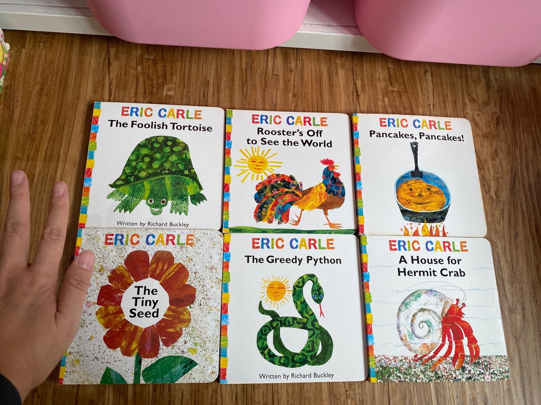 Eric Carle Children books: FOOLISH TORTOISE , ROOSTER OFF TO SEE THE ...