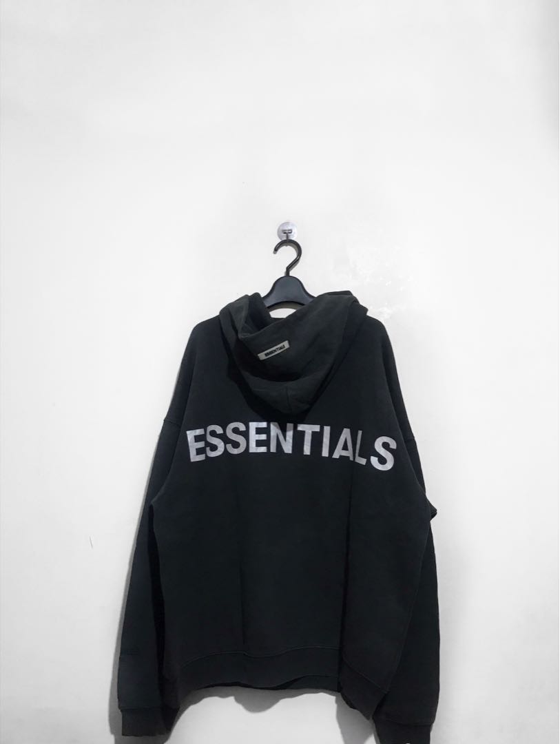 Essentials 3M Reflective Hoodie, Men's Fashion, Tops & Sets, Hoodies on Carousell