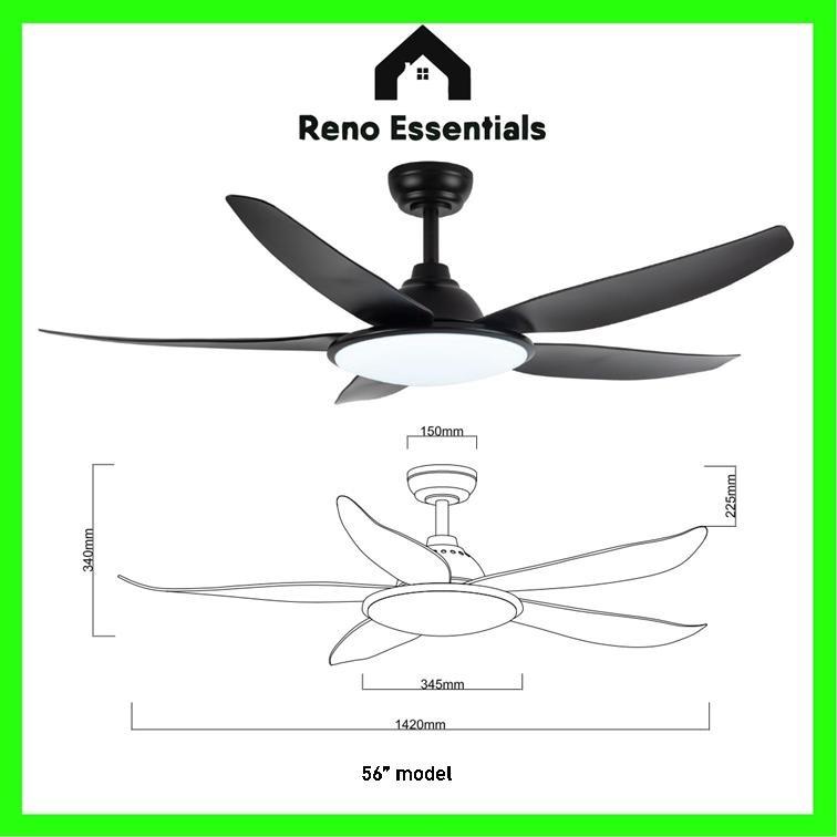 Fanco Tributo DC Ceiling fan, Furniture & Home Living, Lighting & Fans ...