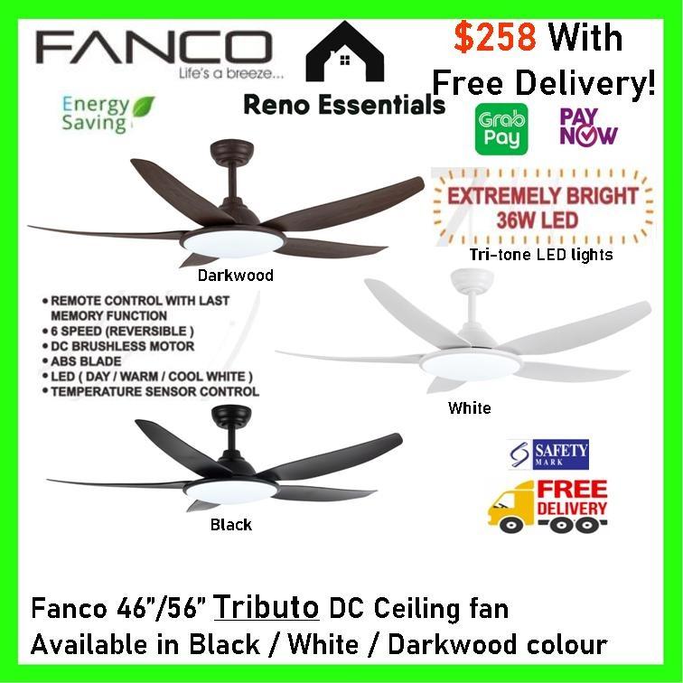 Fanco Tributo DC Ceiling fan, Furniture & Home Living, Lighting & Fans ...