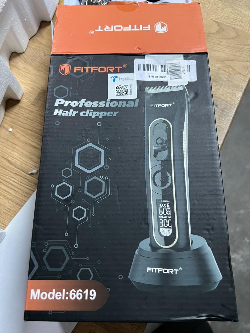 Fitfort Model 6619 Professional Digital Rechargeabble Hair Clipper ...