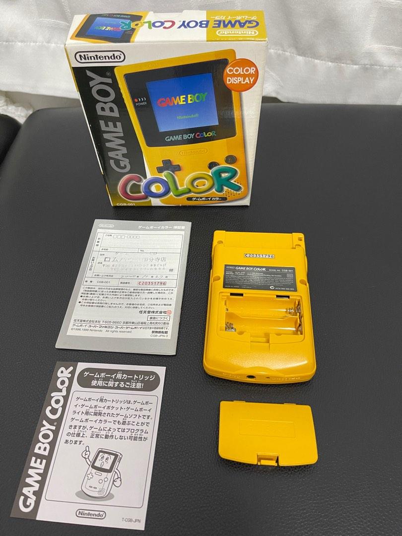 Gameboy Color Yellow with original box, Video Gaming, Video Game ...