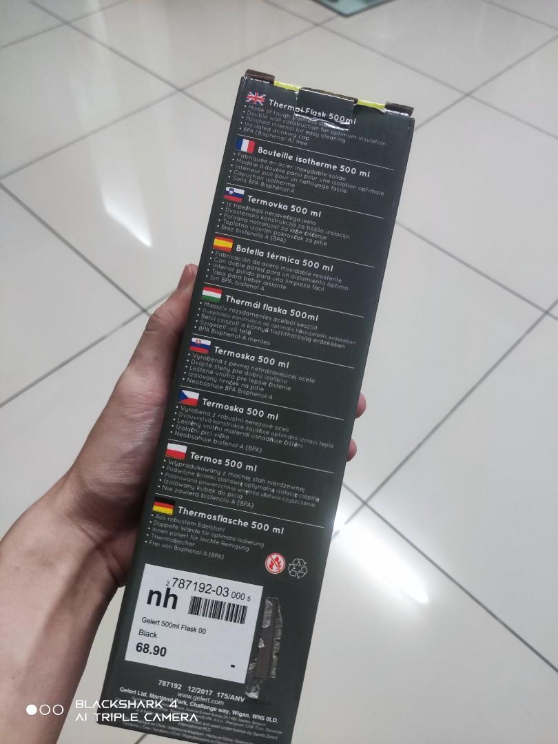 Gelert Thermal Flask 500ML, Furniture & Home Living, Kitchenware ...