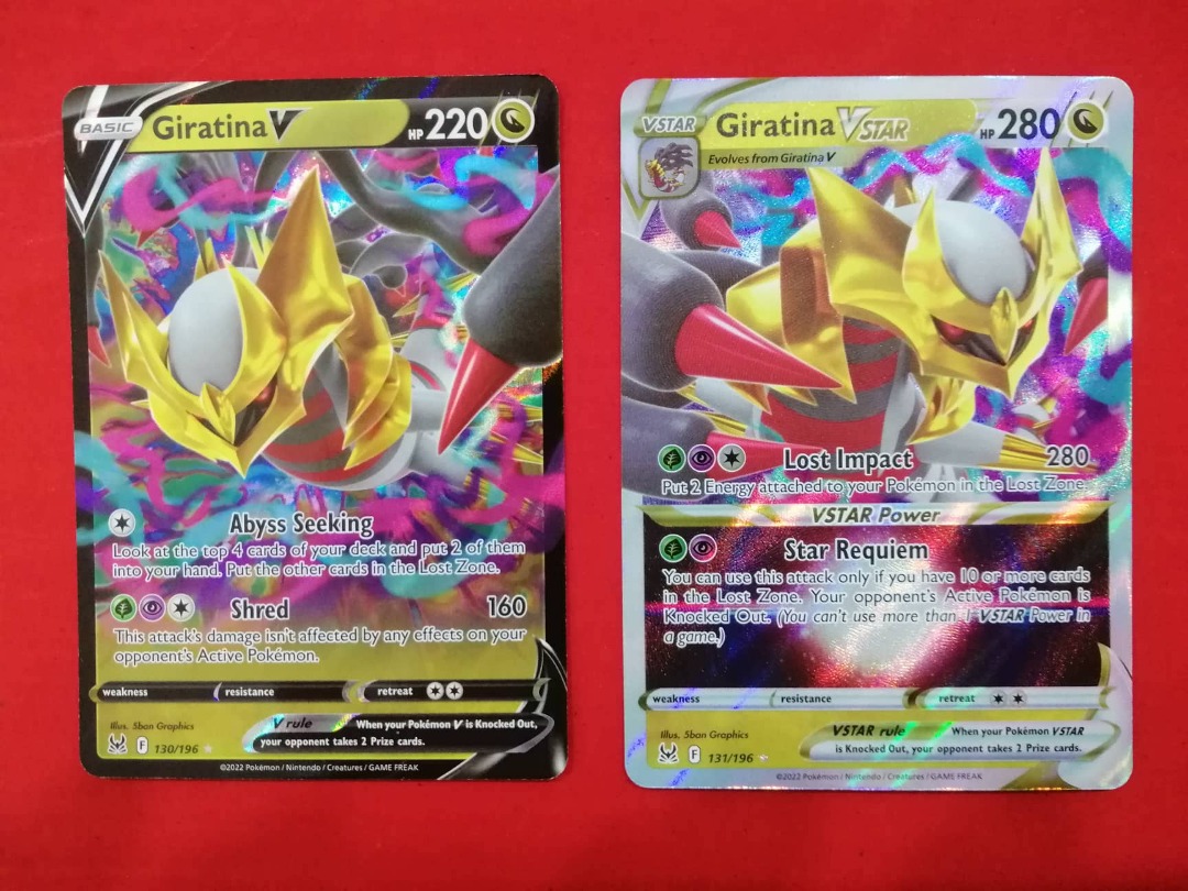 Giratina V & Giratina Vstar, Hobbies & Toys, Toys & Games on Carousell