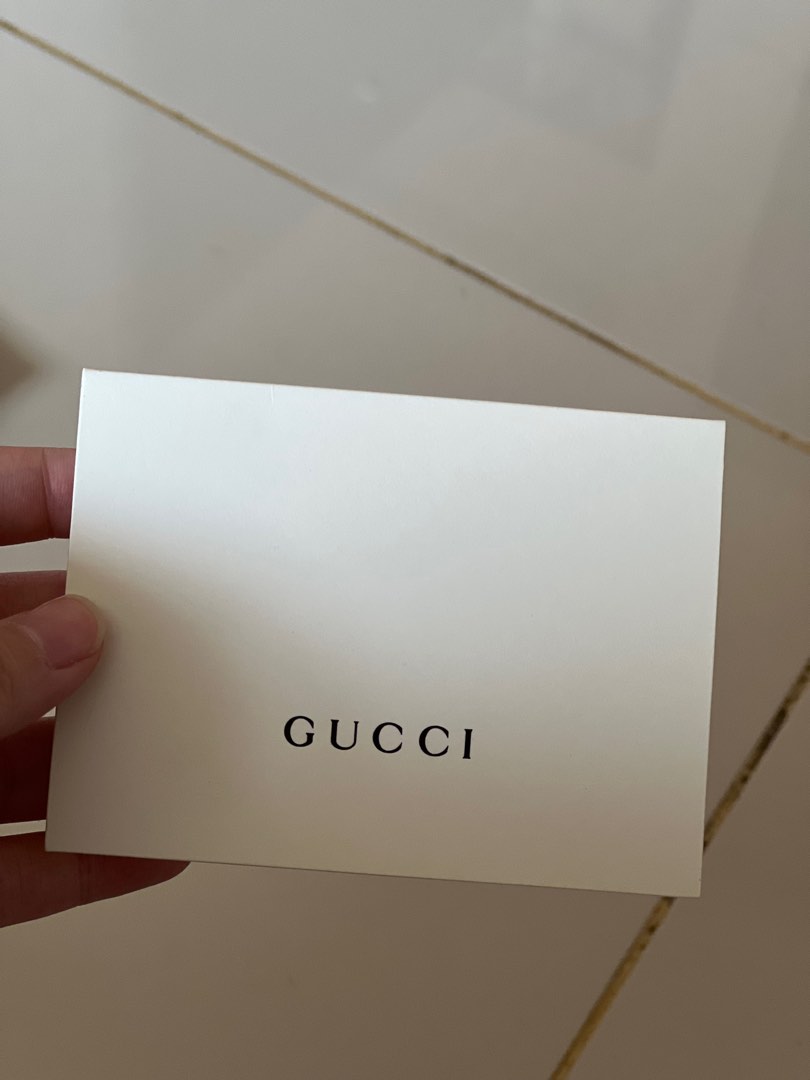 Gucci Notes / Amplop Receipt, Barang Mewah, Tas & Dompet di Carousell