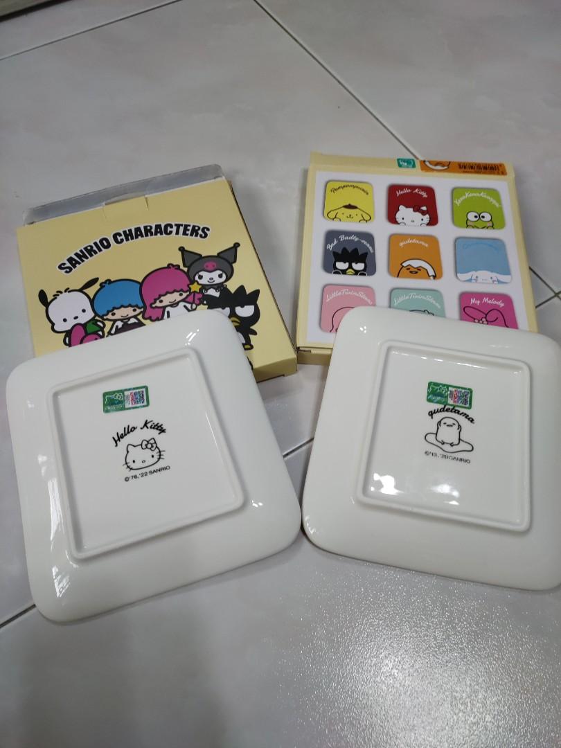 Hello kitty square plate porcelain plate gudetama rectangle plate ...