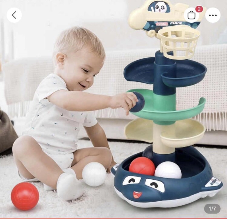 hibobi shooting track toy rolling ball tower, Hobbies & Toys, Toys ...