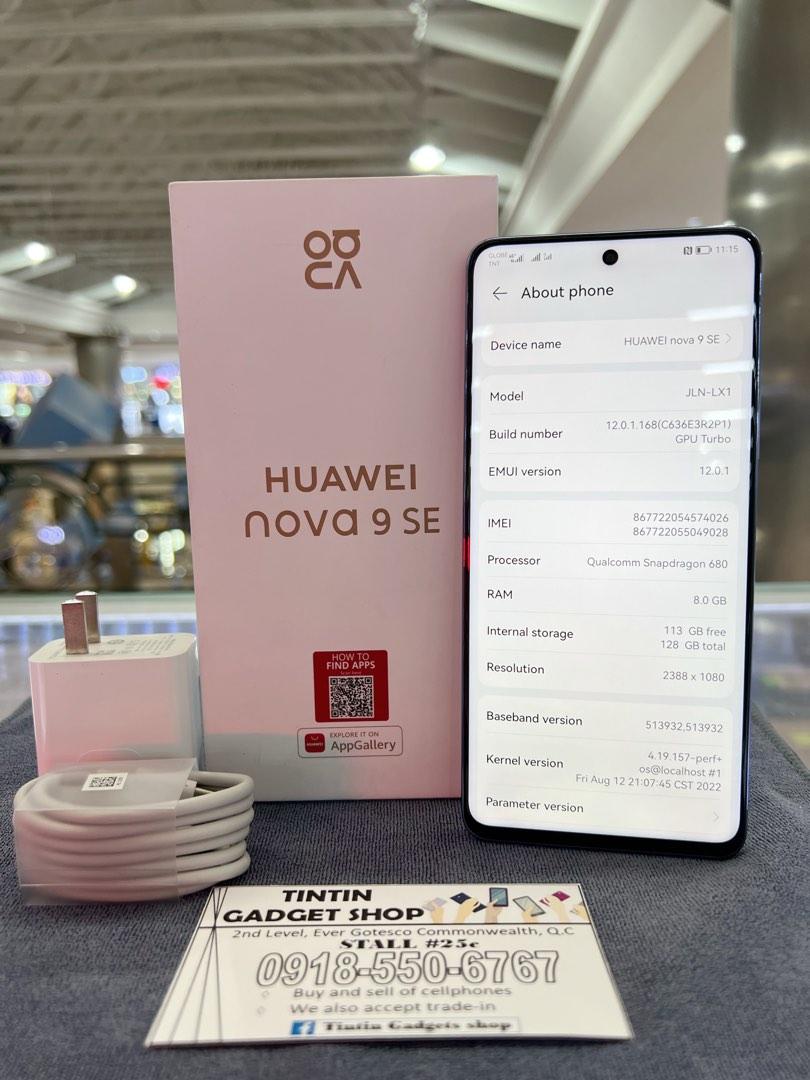 huawei Nova 9se 128gb/8gbram used original, Mobile Phones & Gadgets ...