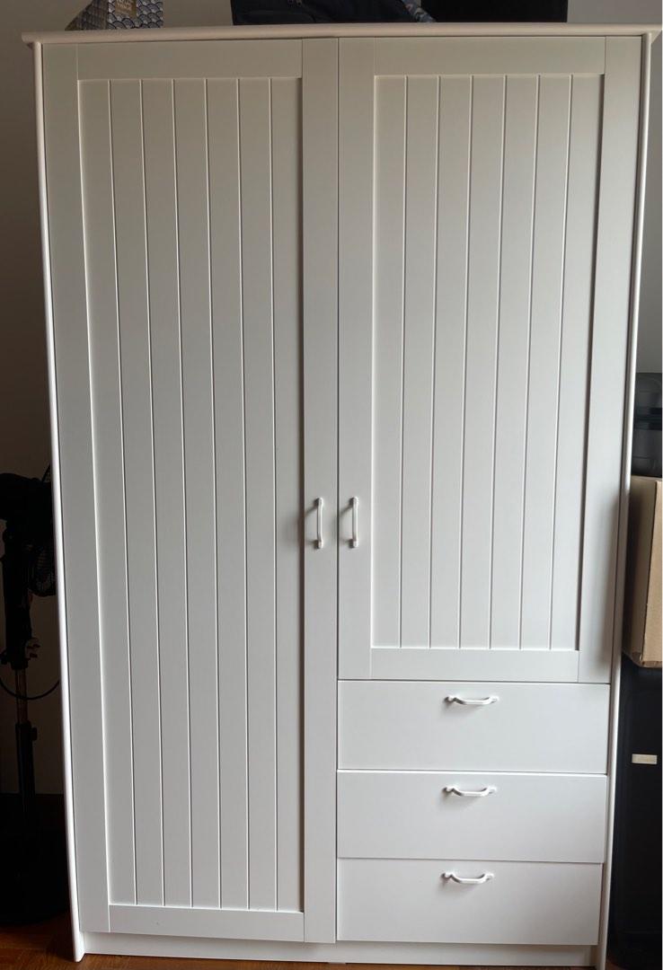 IKEA MUSKEN Wardrobe- 2 doors 3 drawers, Furniture & Home Living ...