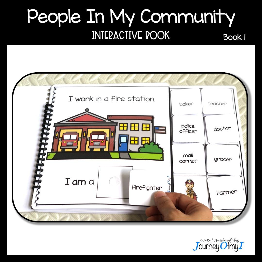 Interactive Book - People In My Community (Books 1 & 2), Hobbies & Toys ...