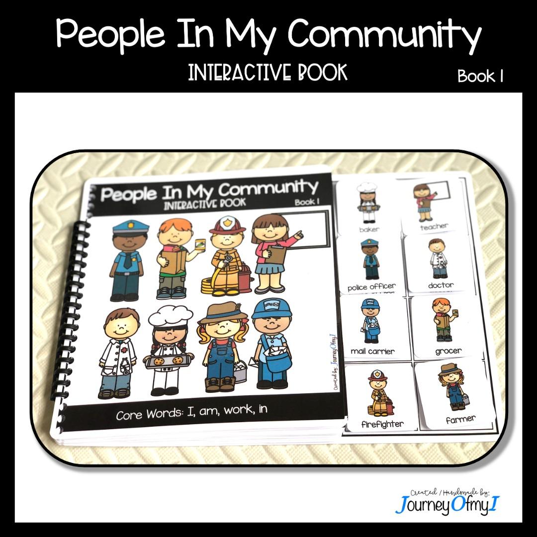 Interactive Book - People In My Community (Books 1 & 2), Hobbies & Toys ...
