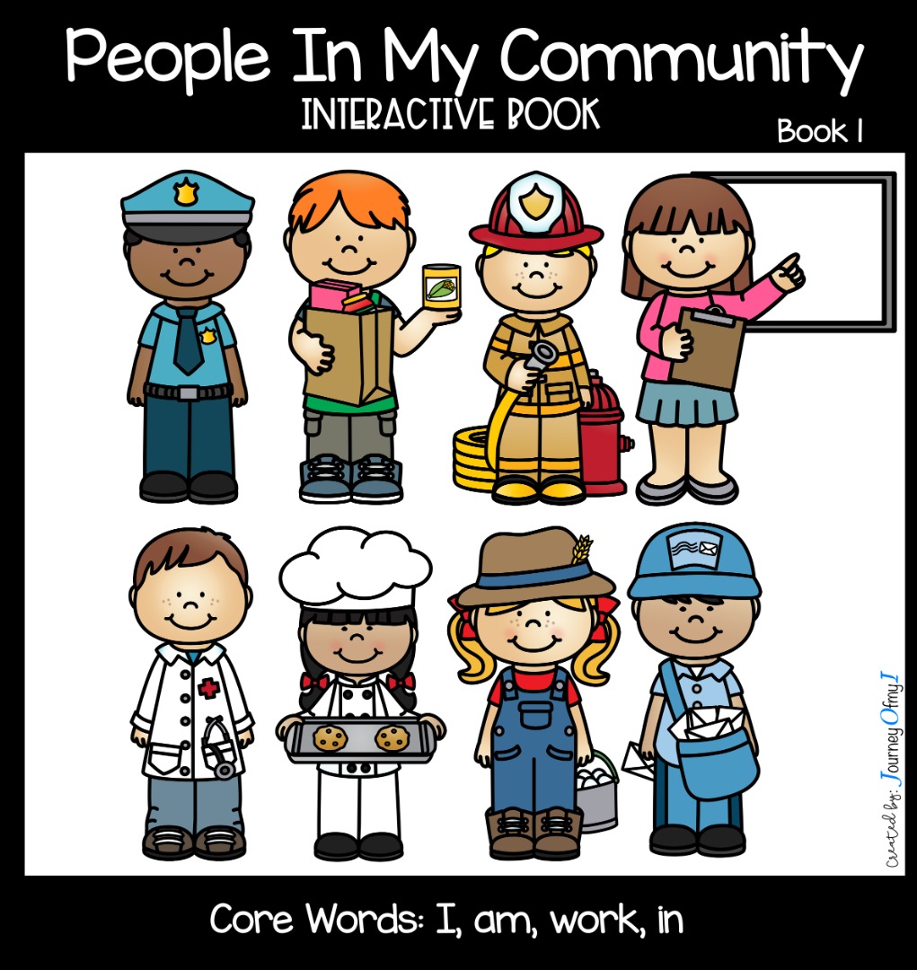 Interactive Book - People In My Community (Books 1 & 2), Hobbies & Toys ...