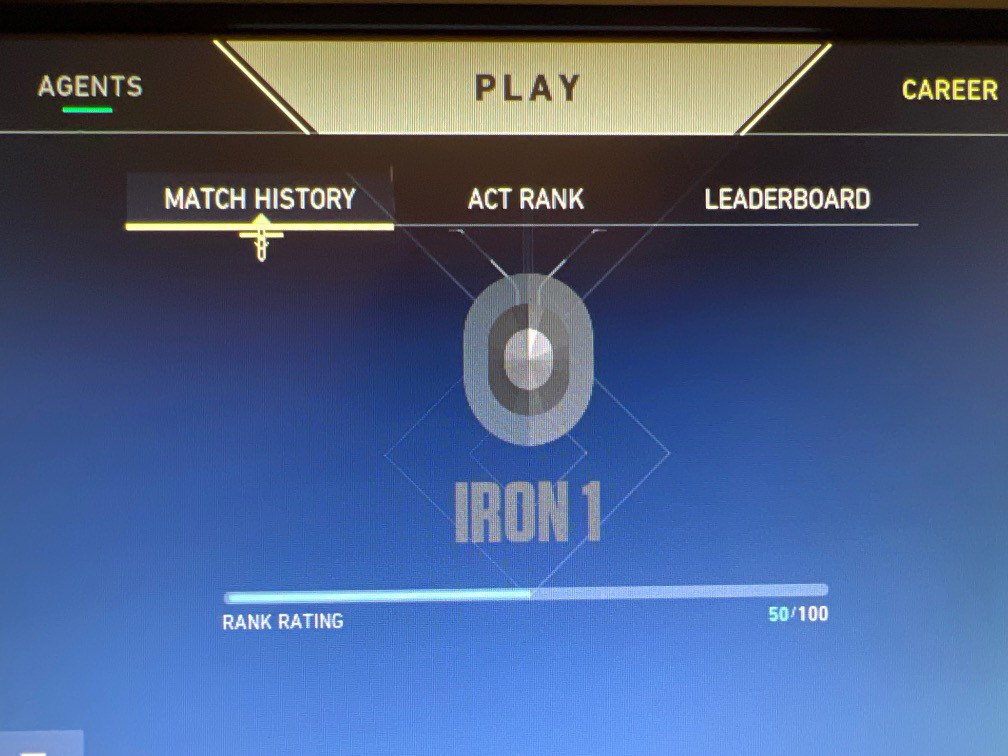IRON 1 Ranked Currently EP5 ACT2 Valorant Smurf Account, Video Gaming ...