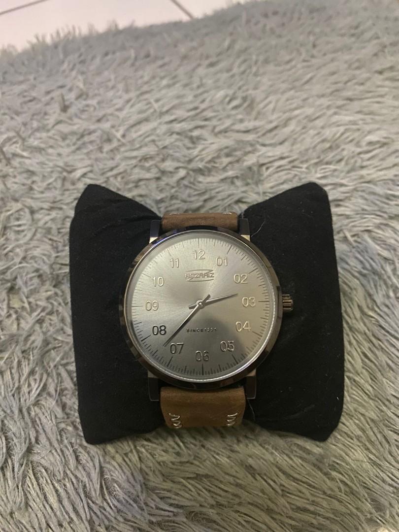 Jam tangan ROZRAIZ Original Diamond, Fesyen Pria, Jam Tangan di Carousell