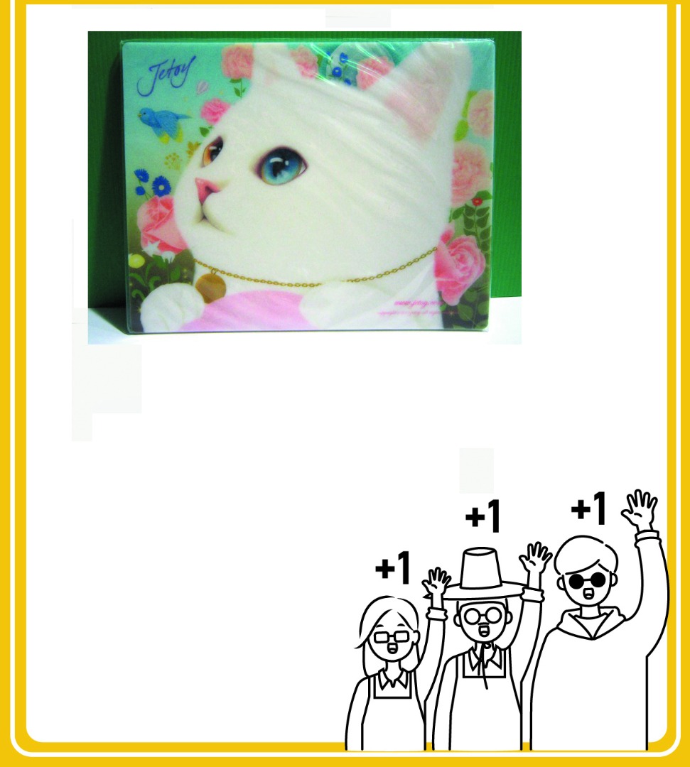 Jetoy 官方 滑鼠墊 C款 ChooChoo Cat 韓國進口文具 甜蜜貓 貓咪 童話, 書籍、休閒與玩具, 收藏、紀念品, 明星週邊在旋轉拍賣