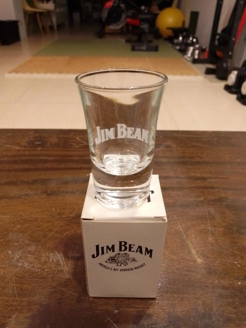 JIM BEAM shot杯 小酒杯 厚底烈酒杯，喇叭杯, 家具及居家用品, 廚具和餐具, 其他廚具和餐具在旋轉拍賣