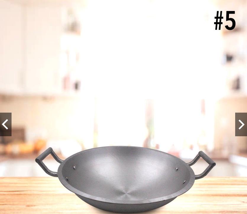 Kawali Frying Pan With Double Handle Kawali D/H #3 #5, Furniture & Home ...