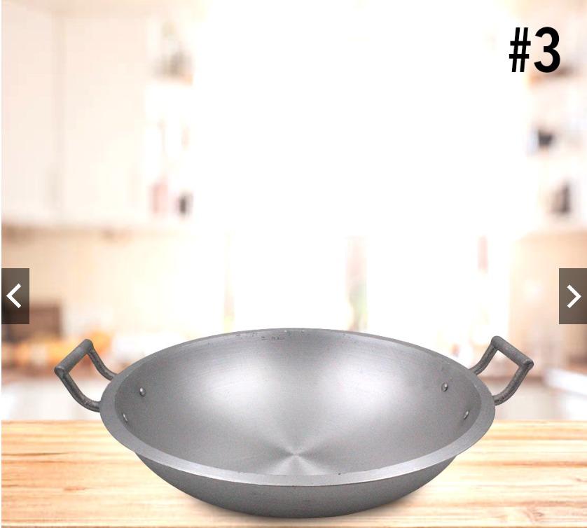 Kawali Frying Pan With Double Handle Kawali D/H #3 #5, Furniture & Home ...