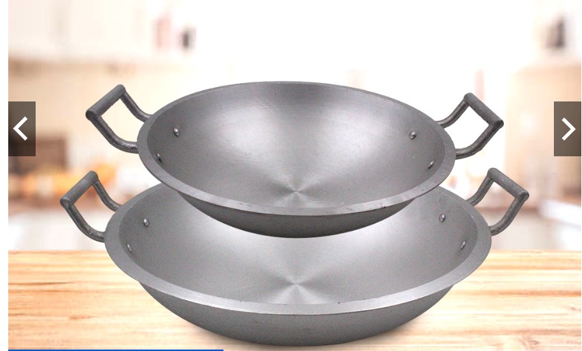 Kawali Frying Pan With Double Handle Kawali D/H #3 #5, Furniture & Home ...