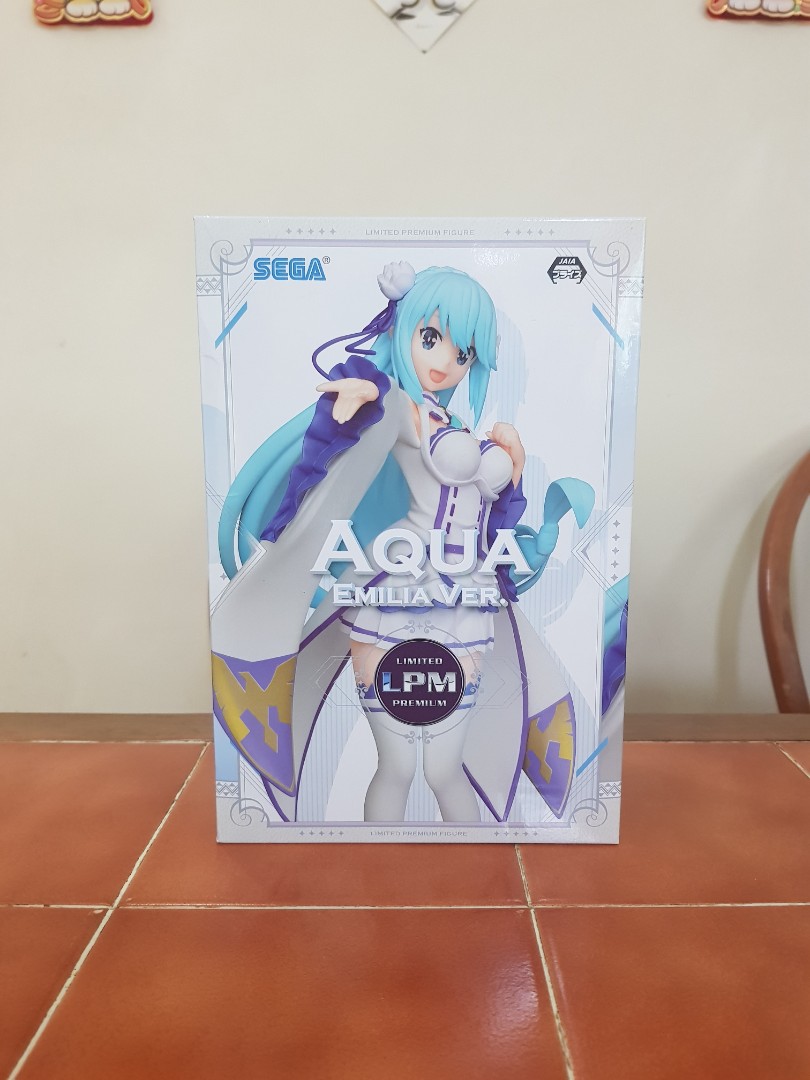 SEGA Aqua (Emilia Ver.) - Konosuba x Re:Zero LPM Premium Figure Figurine, Hobbies & Toys, Toys ...