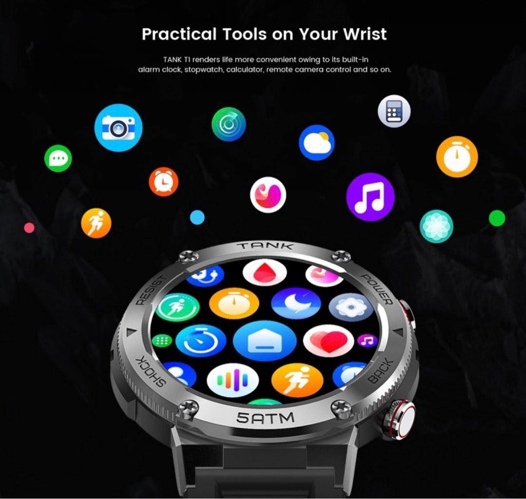Kospet Tank T1 Pro smartwatch, Mobile Phones & Gadgets, Wearables ...