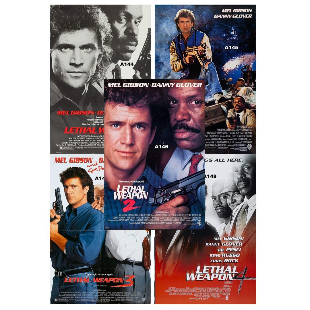 LETHAL WEAPON MOVIE POSTERS, Hobbies & Toys, Memorabilia & Collectibles ...