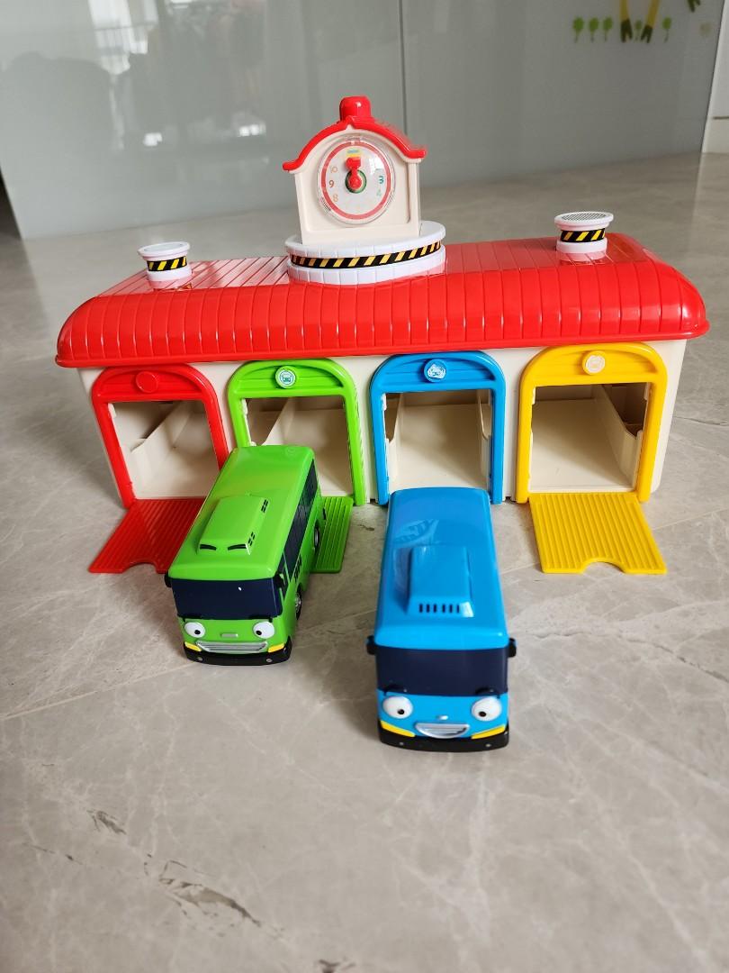 Like New Talking Tayo Bus Station with 2 Buses, Hobbies & Toys, Toys ...