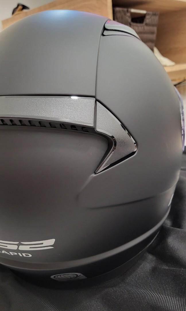 LS2 Full Face FF353 Rapid Mono Helmet, Motorbikes, Motorbike Parts ...